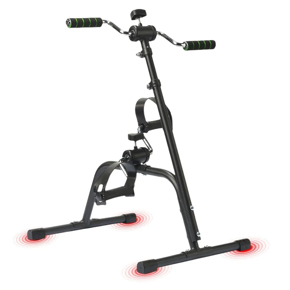 Мини-велотренажер Регулируемый велотренажер для дома, черный