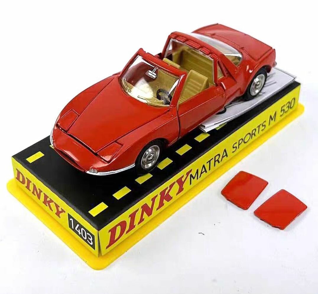 Игрушки DINKY 1/43 1403 MATRA SPORTS M 530 Старинный кабриолет спортивный автомобиль из сплава
