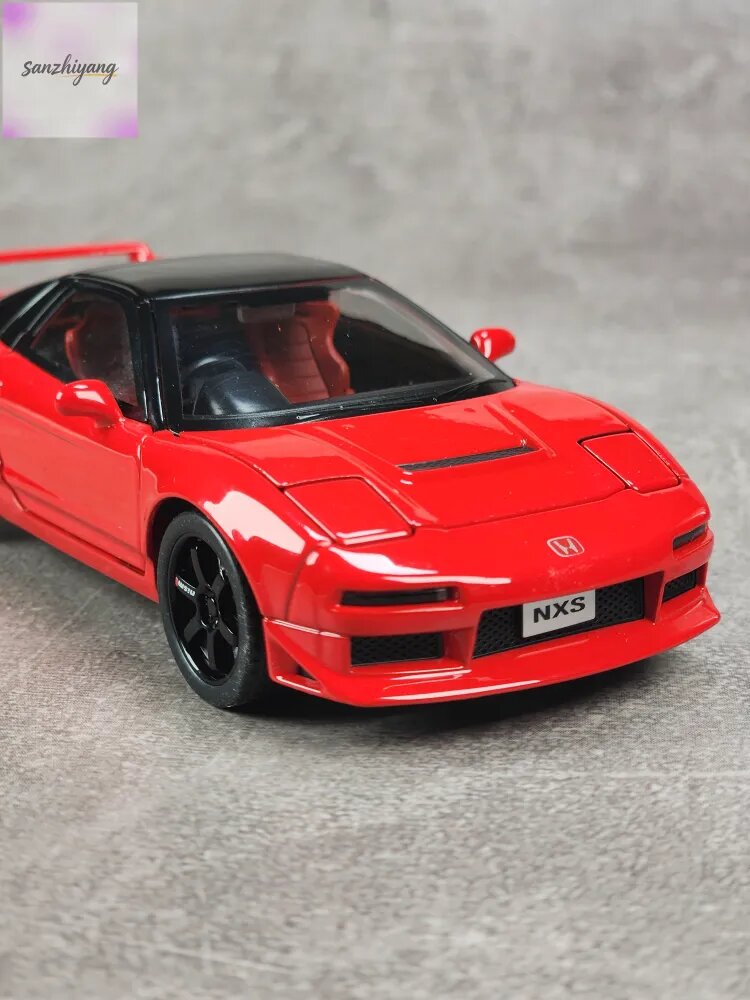 Игрушечная модель автомобиля Honda NSX красного цвета, масштаб 1:18, металлическая — фото 1