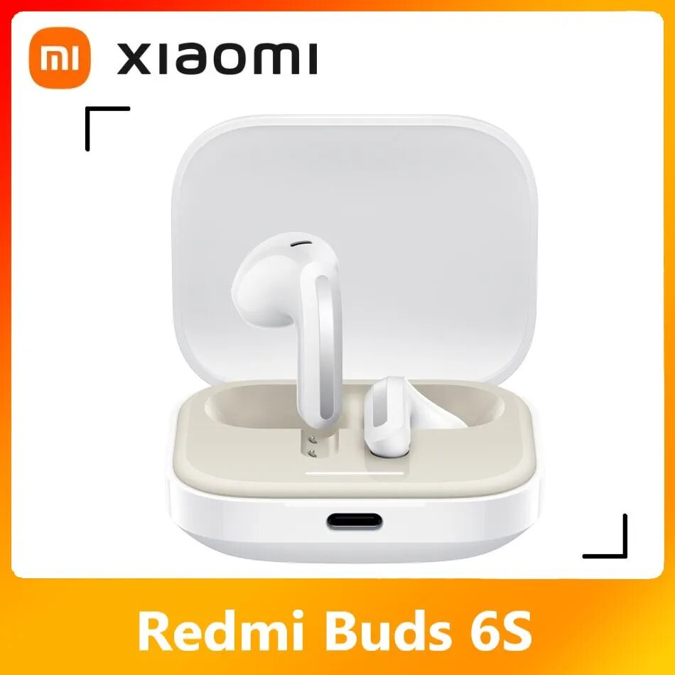 Xiaomi Наушники беспроводные с микрофоном, USB Type-C, белый