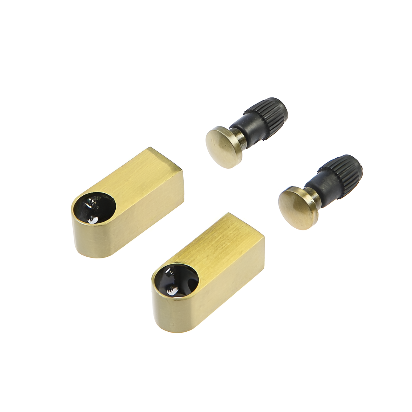 Фурнитура для мебели Big House, крепёж и заглушки на рейлинг, набор по 2шт, бронза, 4.8x1.9x1.9 см