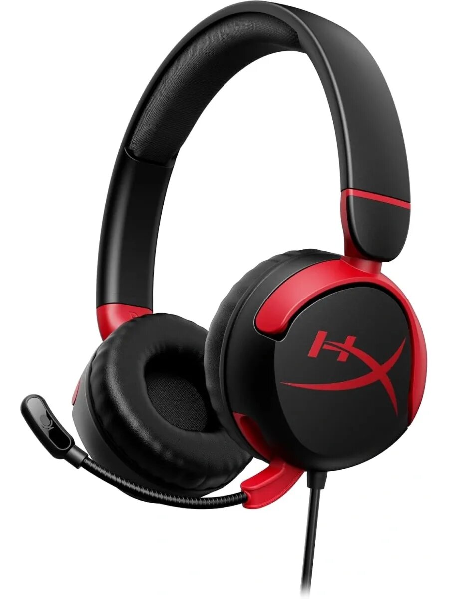 Наушники с микрофоном HyperX Cloud Mini черный/красный накладные (7G8F4AA)