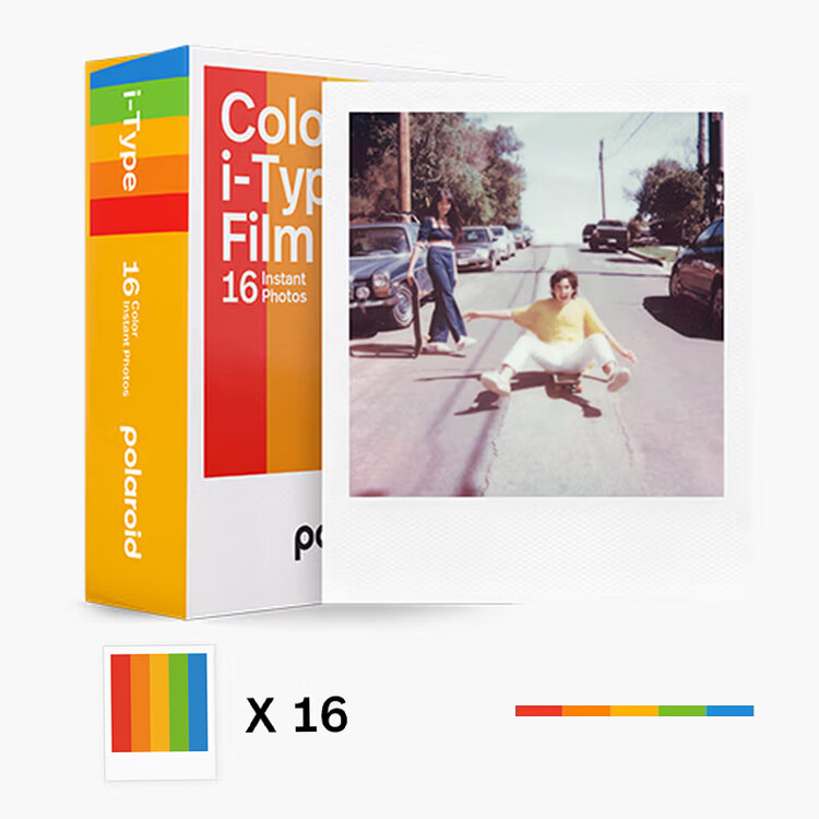 Polaroid I-Type Color Film, Одноразовая фотобумага - 16 кадров