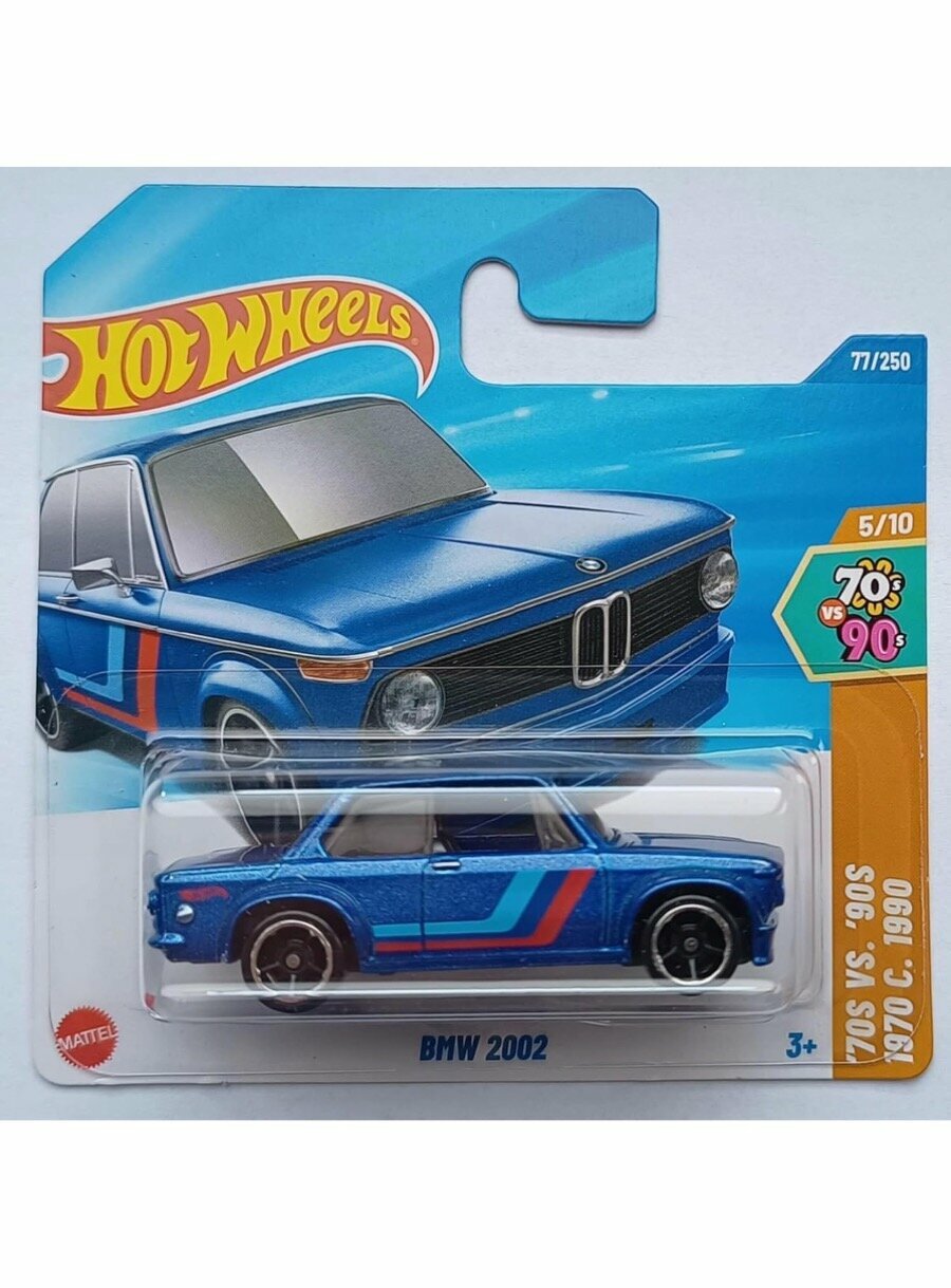 JBB61 Hot Wheels машинка металлическая игрушка коллекционная масштабная модель BMW 2002 кейс 2025