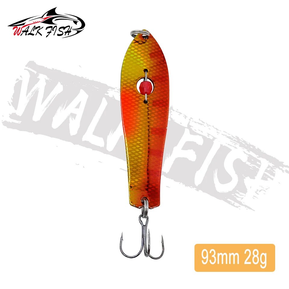 Металлическая Приманка WALK FISH - 1 Шт, 7г/12г/28г, Джиг-блесна, Искусственная Жесткая Приманка С Тройными Крючками Для Океана