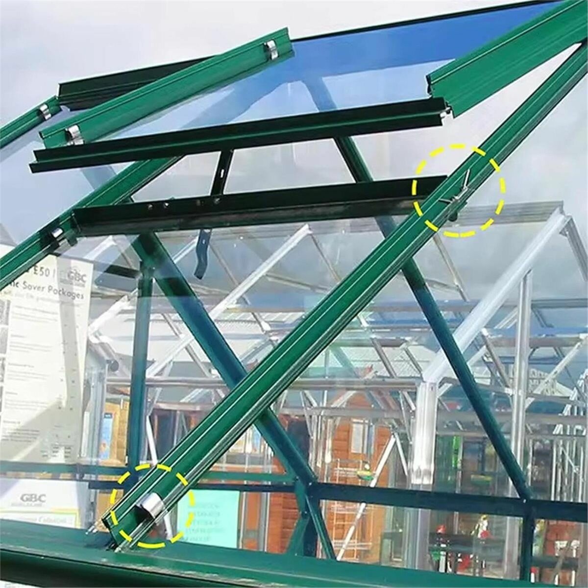 75шт Зажимов Для Остекления Теплицы Z-Образного Типа Для Крепления Внахлест