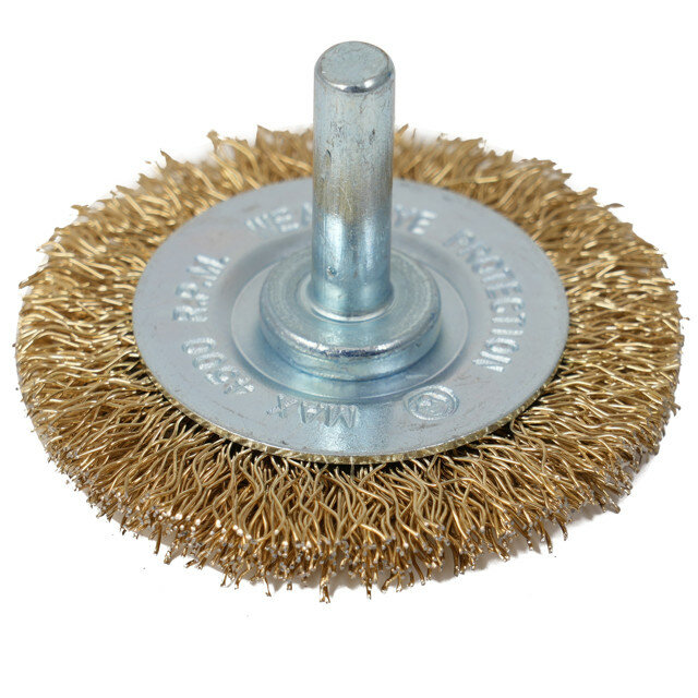 Корщетка для дрели KENDO 50 мм плоская с хвостовиком сталь