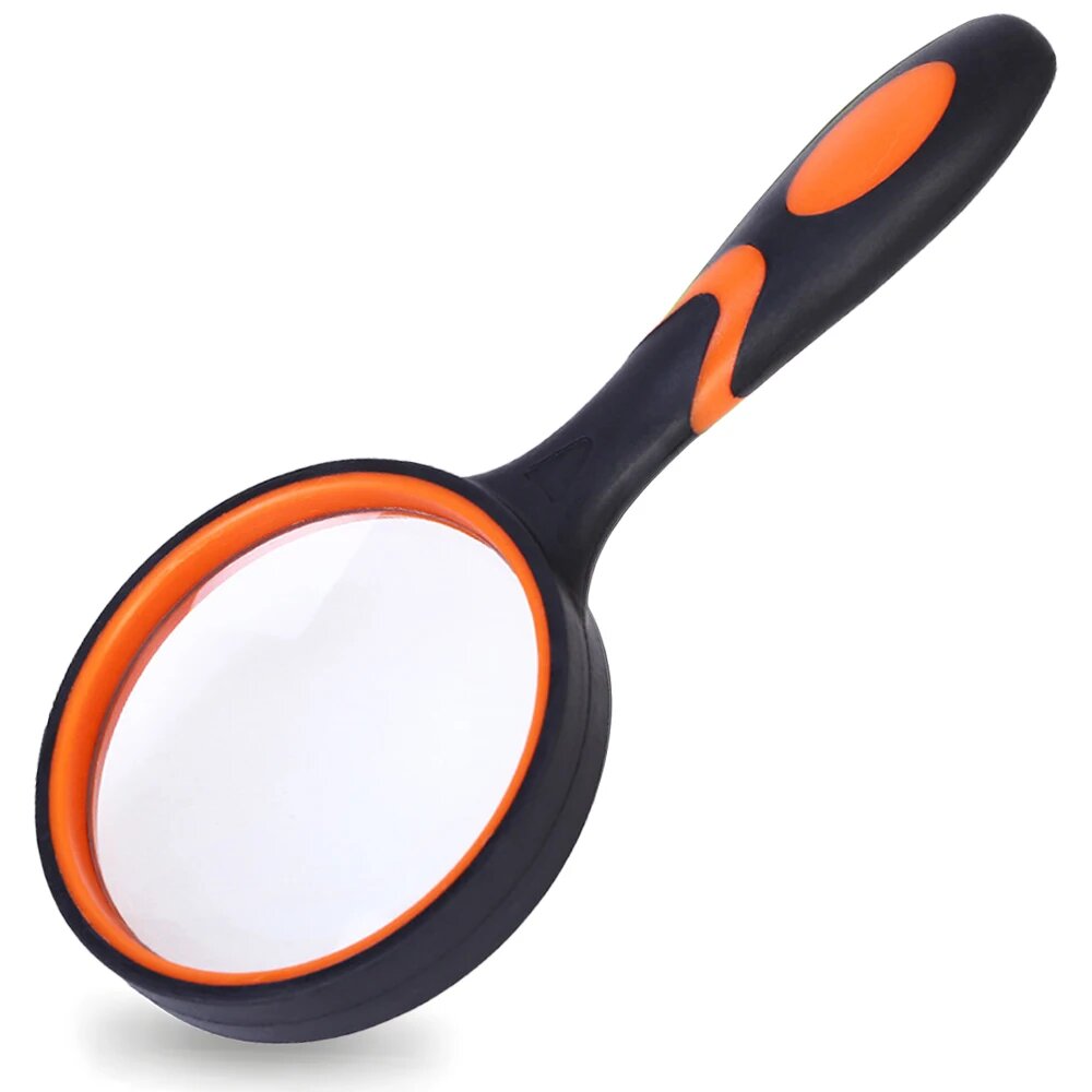 Лупа ручная 10x Orange 50мм