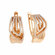 Серьги GUDDA, комбинированное золото, 585 проба