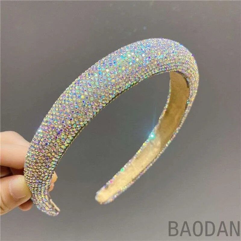 Элегантный ободок BAODAN с блестящими стразами для женского образа, модный аксессуар для волос
