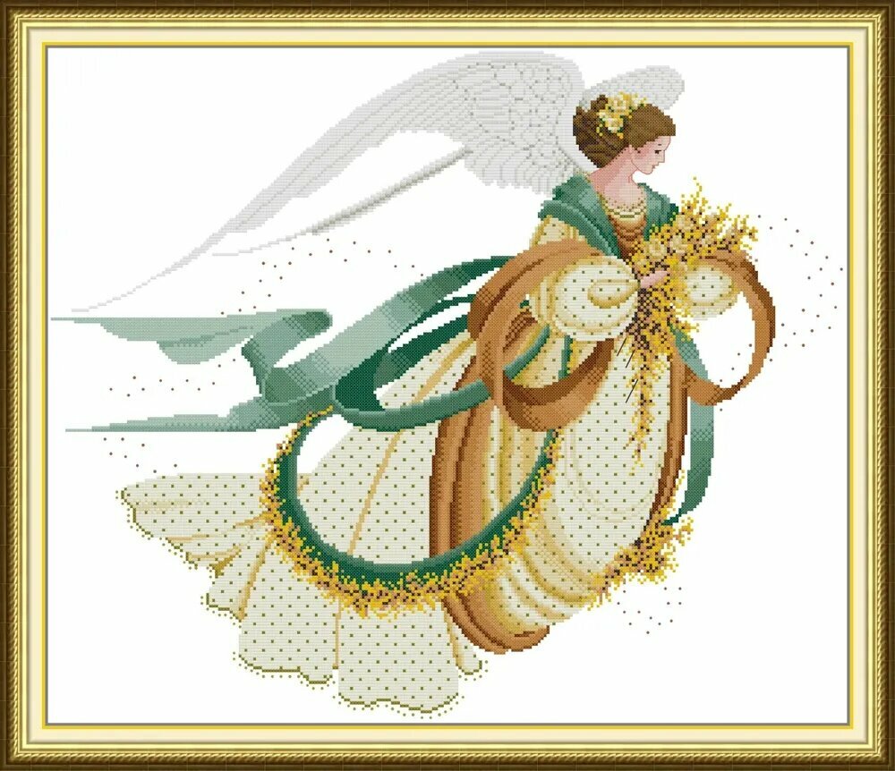NKFвышивка крестом наборы, Схема на 14CT "Ангел",57*50CM