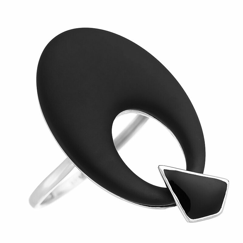 Кольцо, серебро, 925 проба, эмаль