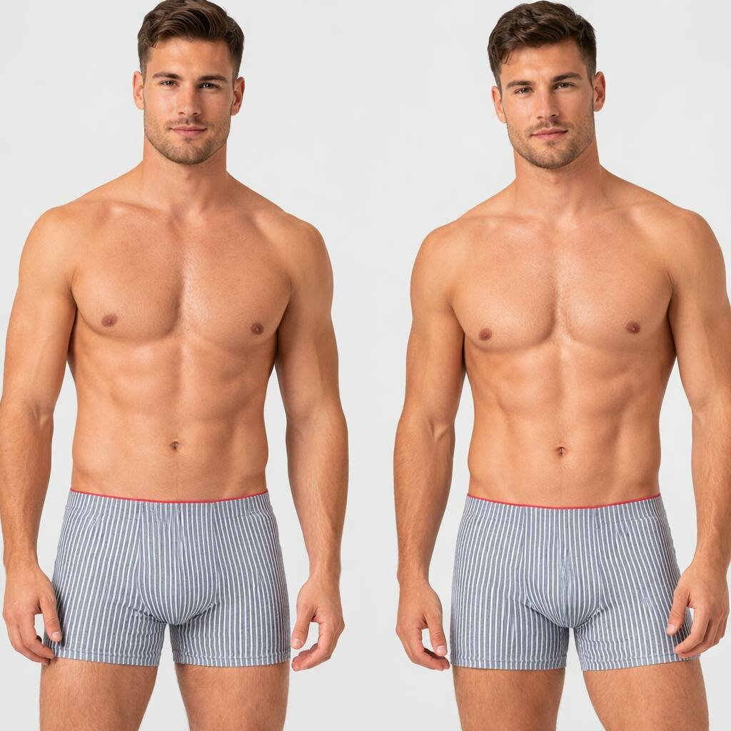 Трусы  боксеры для мужчин, 2 шт в наборе, хлопок, комплект