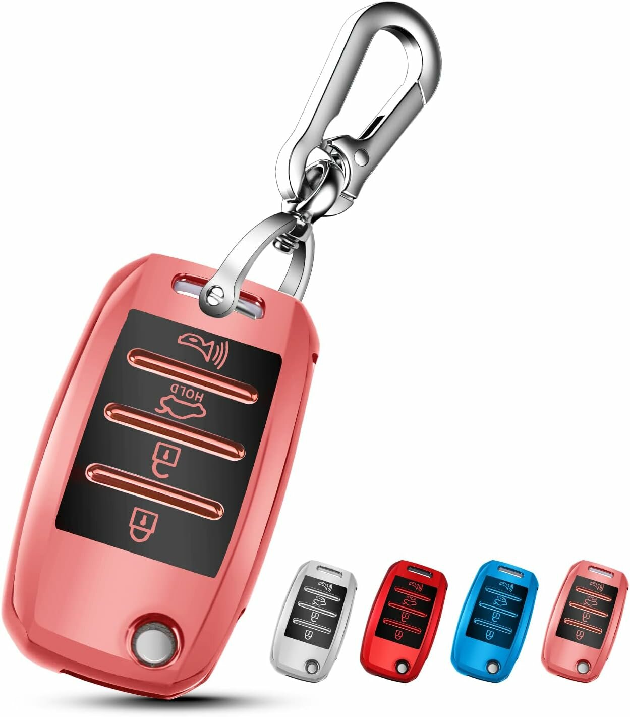 Чехол для брелока KIA с брелком для 2013, 2014, 2015, 2016, 2017 Kia Sorento Sedona Soul Rio и т. д. (откидной/складной