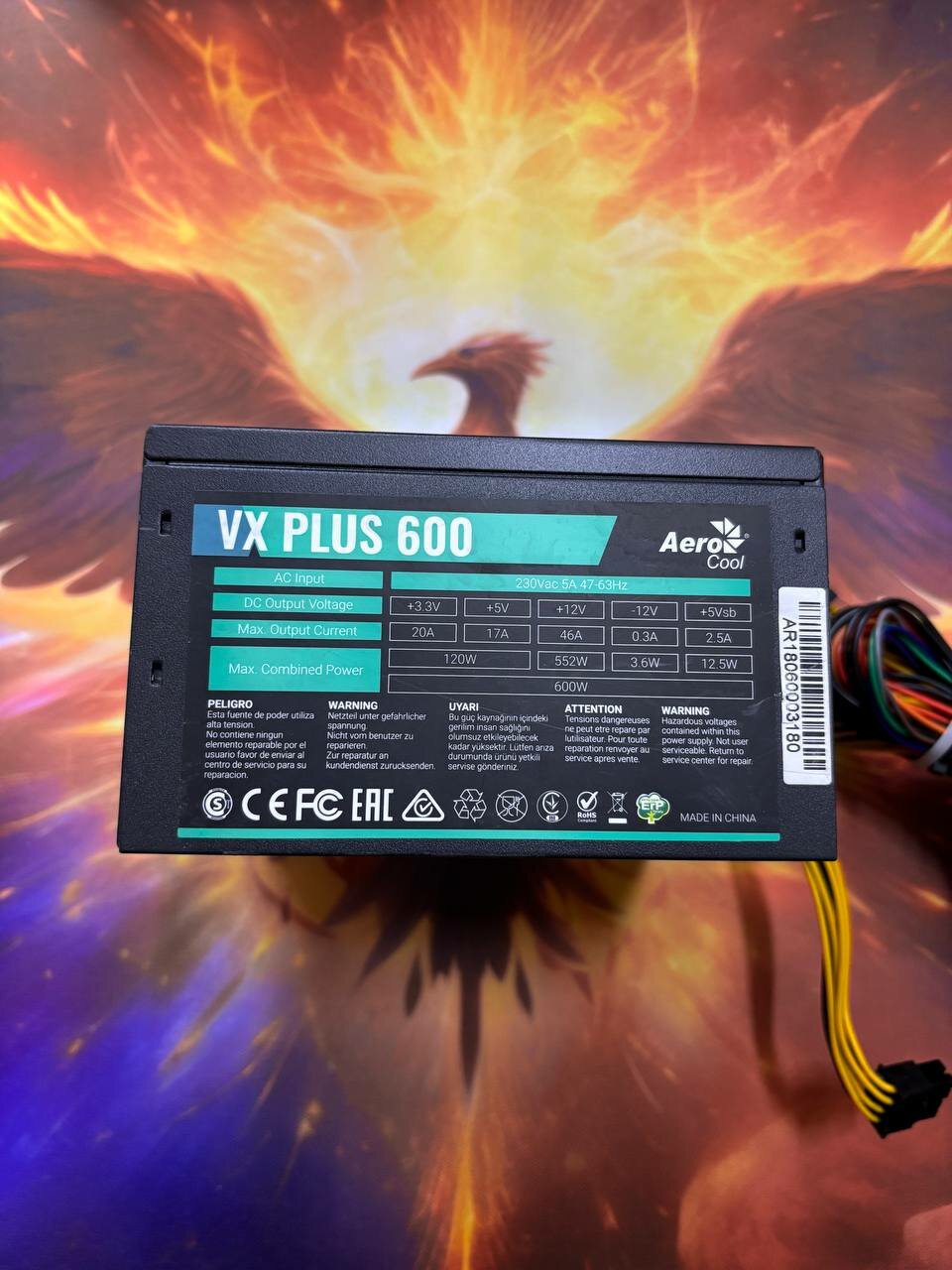 Блок питания 600W AeroCool VX PLUS 600