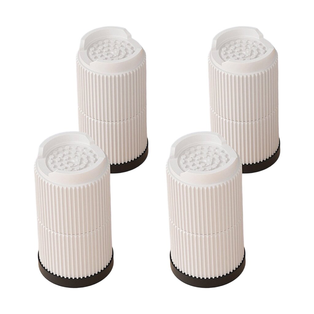 Набор из 4 предметов, нескользящий бесшумный журнальный столик для дивана, увеличивающий высоту артефакта-белый, высота 9,5 см