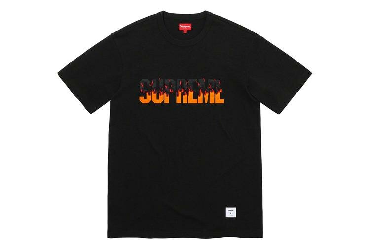 Футболка Supreme Flames S/S Top