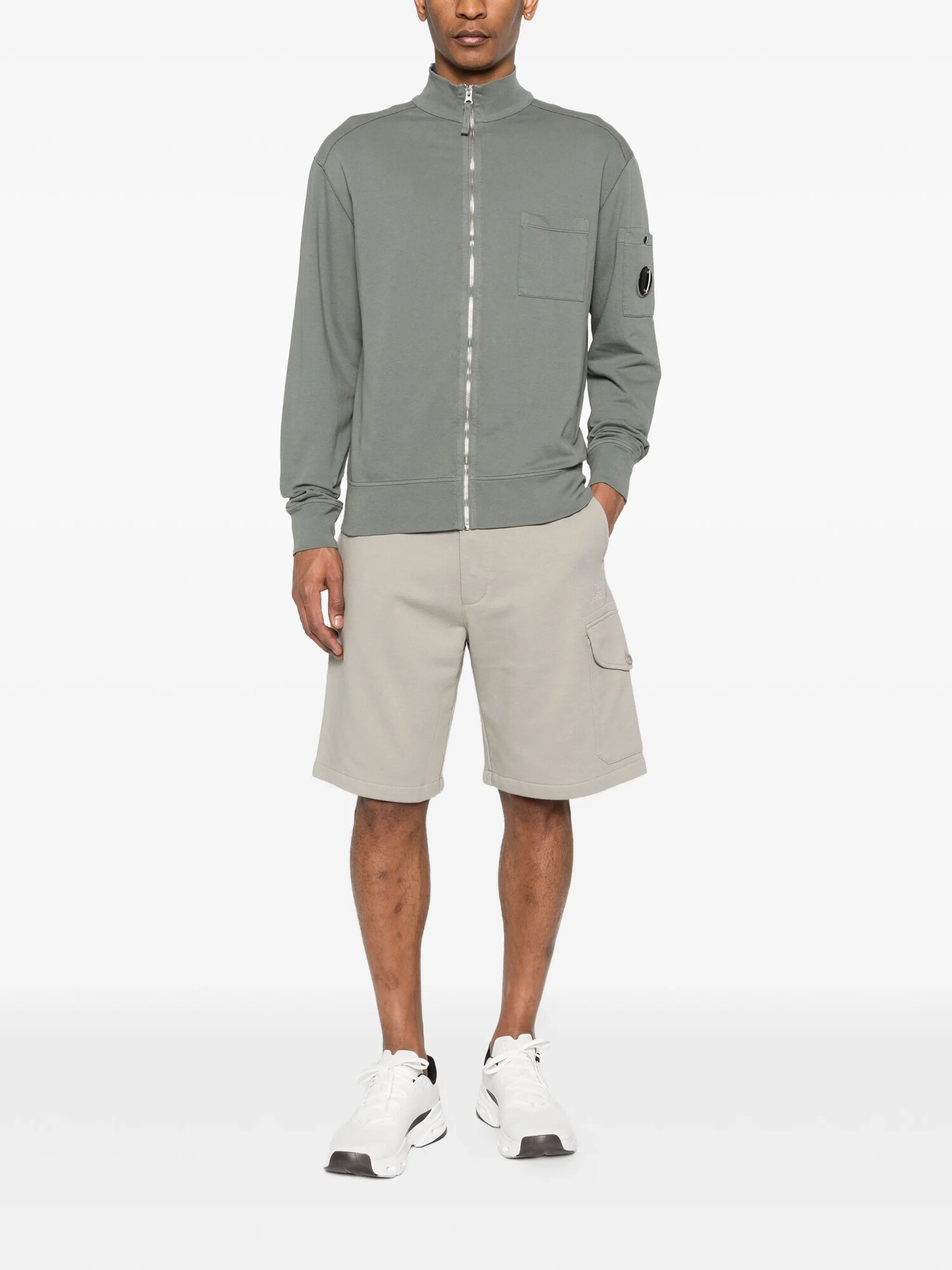 Шорты C.P. COMPANY Cargo pocket shorts, размер XS, серый — фото 1