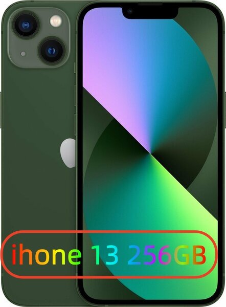 Смартфон Apple iPhone 13 256 ГБ, NFC, экран 6.1, зеленка, nano SIM
