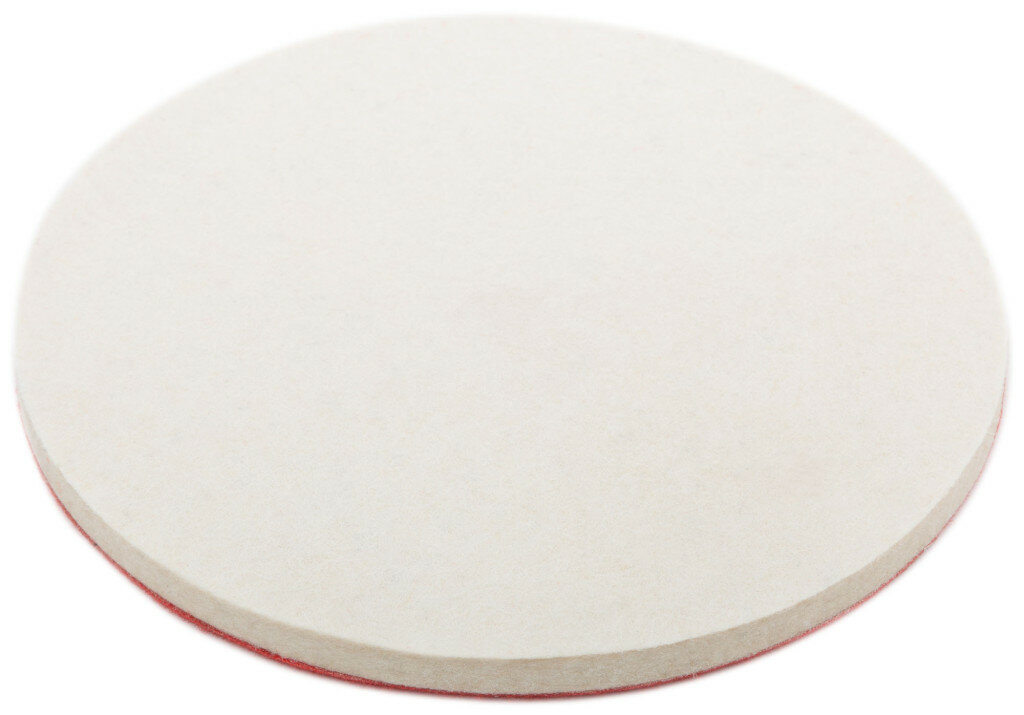 Круг полировальный фетровый 150 мм, с липучкой FIT (39642), 2шт