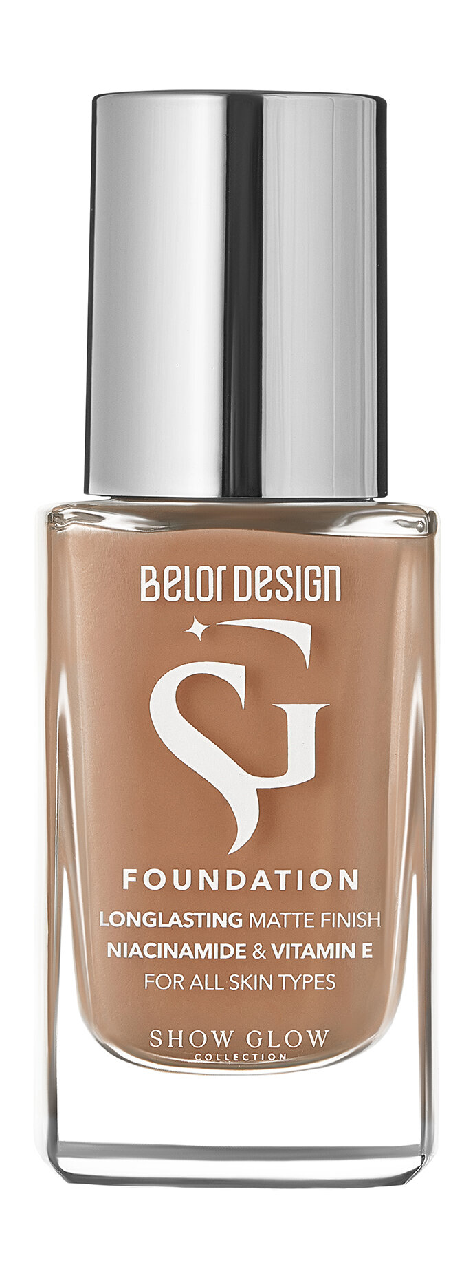 BELOR DESIGN Тональный крем Show Glow Fitfinity, 33 г, 12 Темный