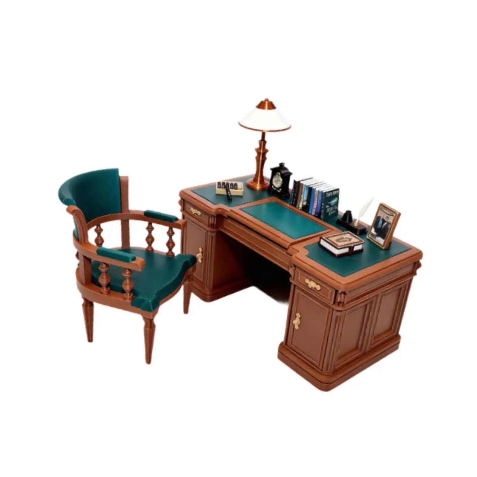 Миниатюрный кабинет с креслом, цвет: chair and desk