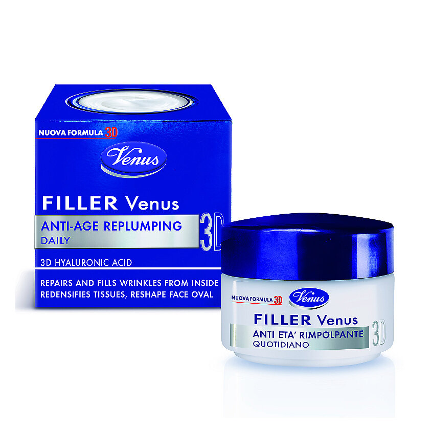 VENUS Крем-филлер для лица с 3D гиалуроновой кислотой Anti-Age Replumping, 50 мл