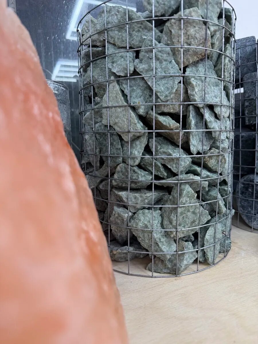 Камень для бани Жадеит колотый фракция 2-5 см 10 кг