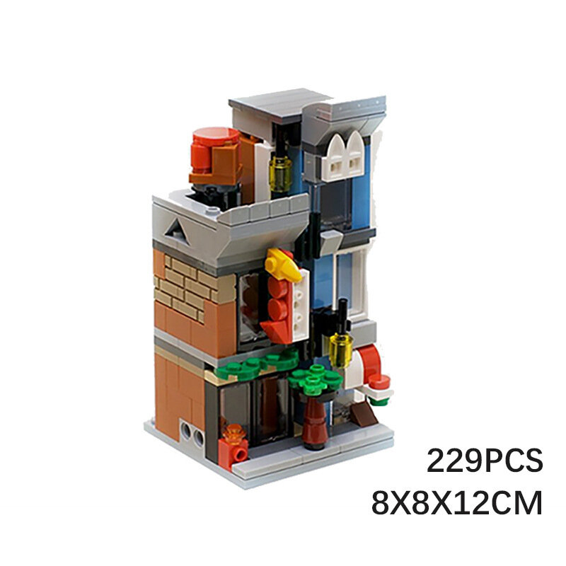 Игрушки MOC building blocks совместимы с конструкторами Lego Mini Street View серии Мини Детективное агентство 4809, собранными из строительных блоков