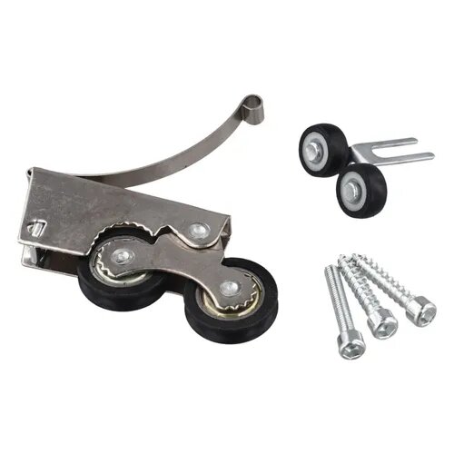 Ролики для раздвижных дверей шкафа-купе, металлические, двойные колеса, универсальные