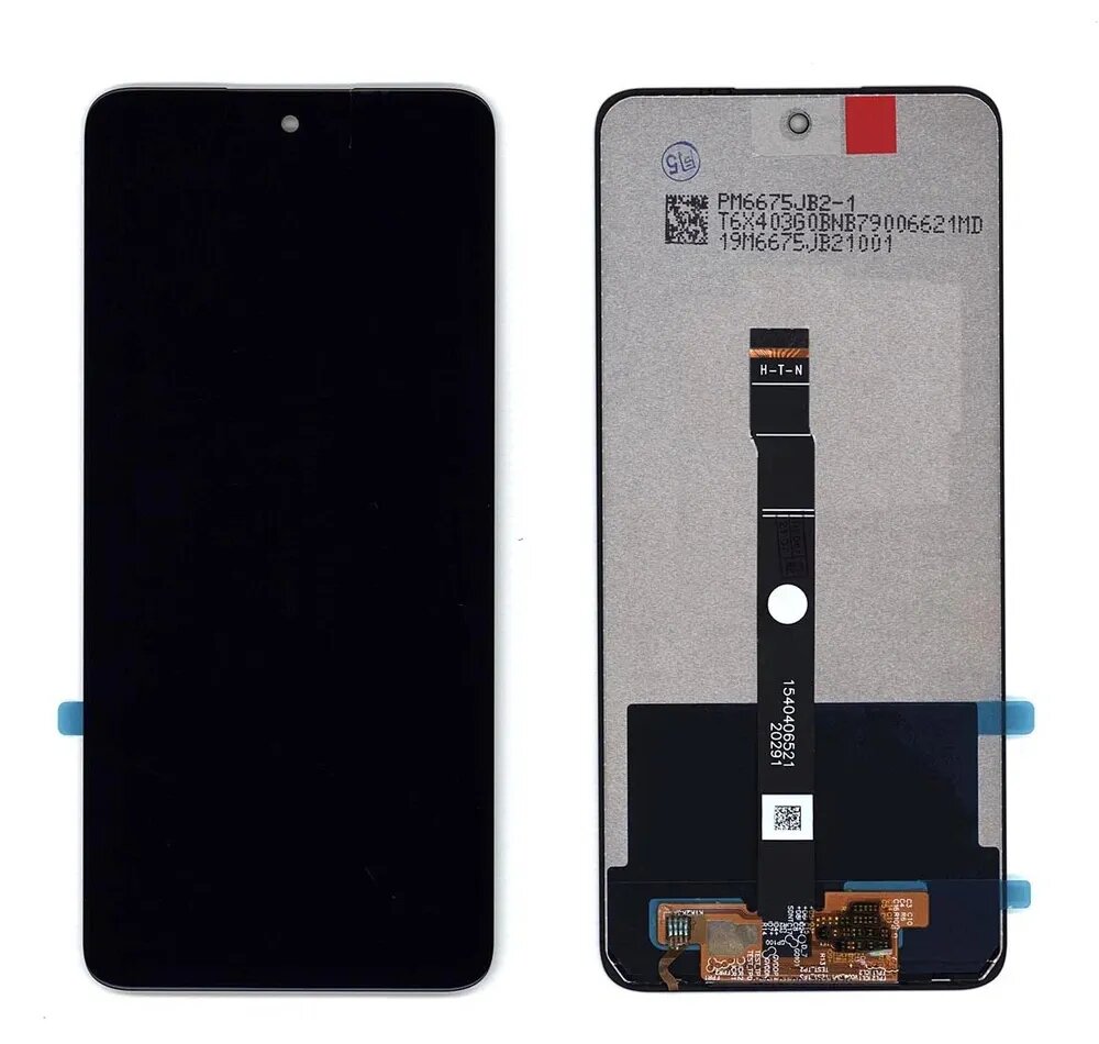 Дисплей для Huawei P Smart 2021, Y7A, Honor 10X Lite в сборе с тачскрином черный