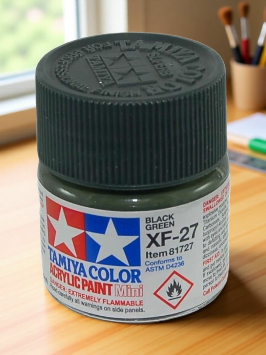 XF-27 Black Green ( Черно-зеленая ) акриловая краска, 10 мл.