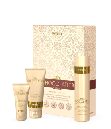 CH2/N6 Набор ESTEL CHOCOLATIER «нежность белого» (Белый шоколад - Шампунь 250 мл, Крем для рук 50 мл, Гель для душа 200 мл)