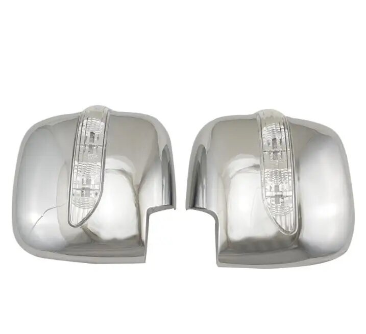 Для TOYOTA HIACE 2008 2012 2016 чехол для дверного зеркала со светодиодным верхним слоем рамка панель заднего вида хромированная отделка заднего вида Автомобильный Стайлинг