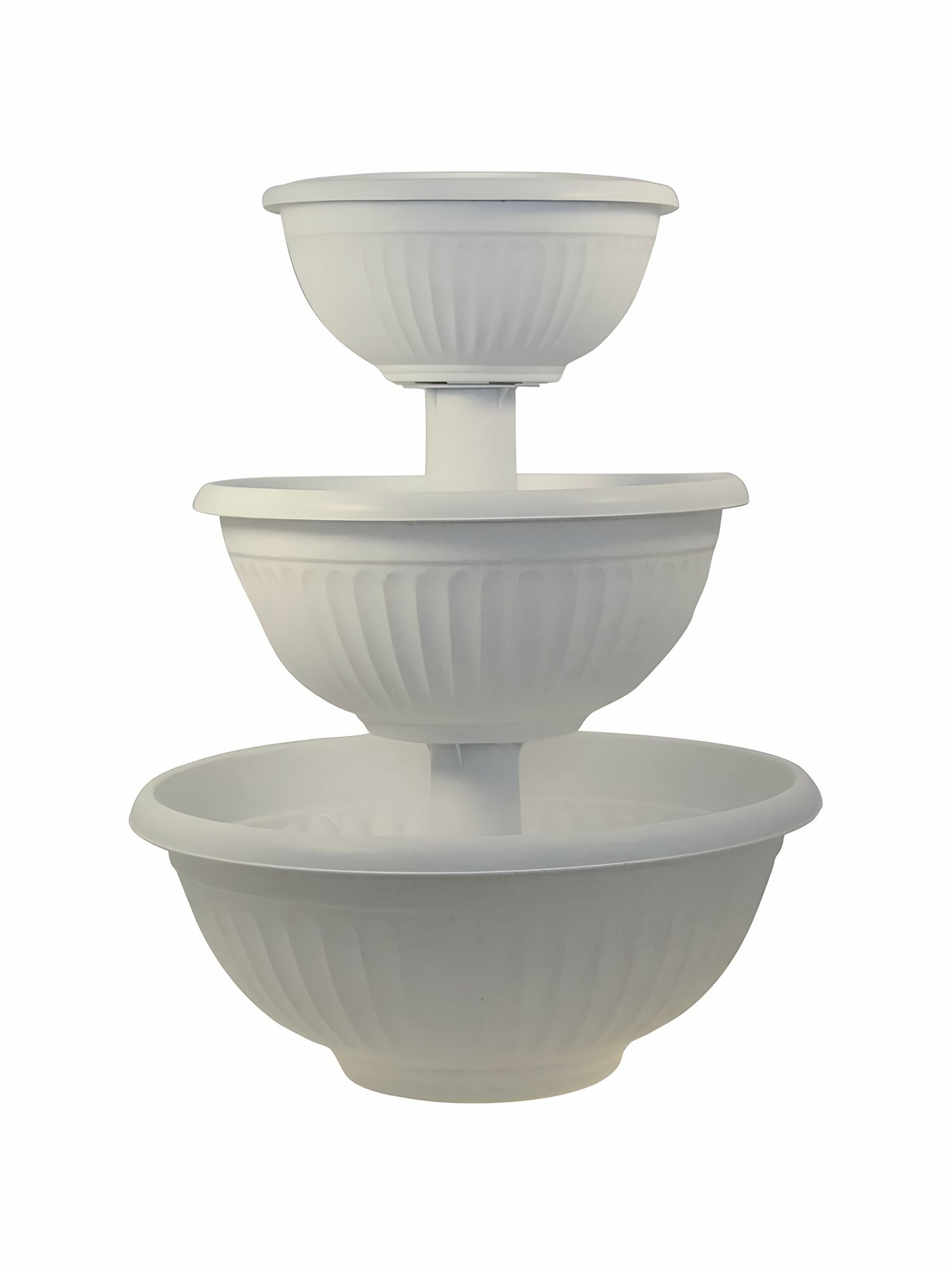 Цветник пластик, 50х65 см, 3-х ярусный, мрамор, Idea, Каскад Ливия, М 3198