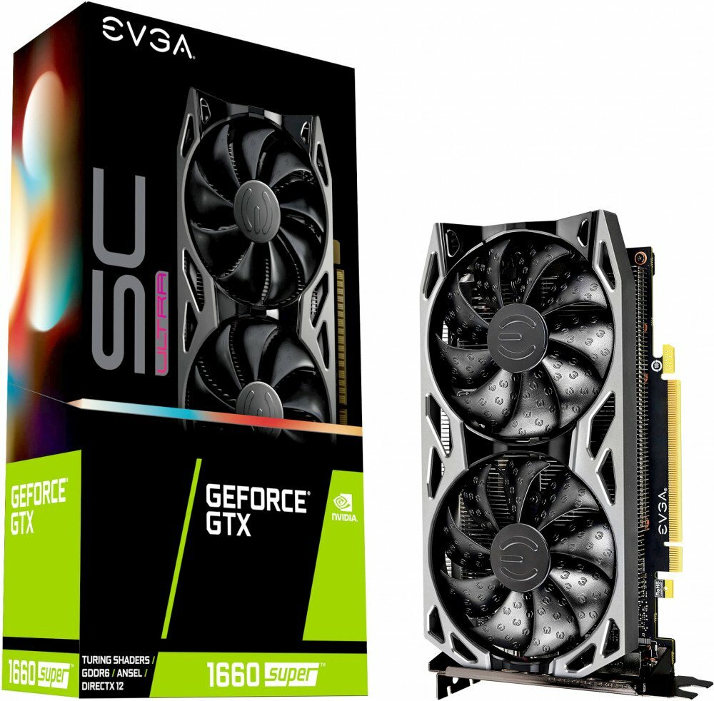 Видеокарта EVGA (06G-P4-1068-KR) GeForce GTX1660 Super 6GB SC ULTRA GAMING