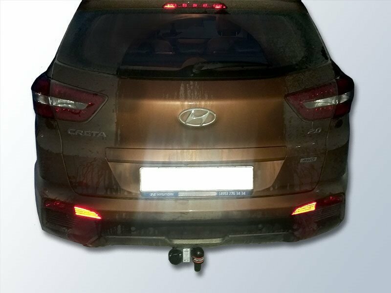 Фаркоп для Hyundai Creta (2016-) (без электрики) (паспорт и сертификат) AvtoS. HY29