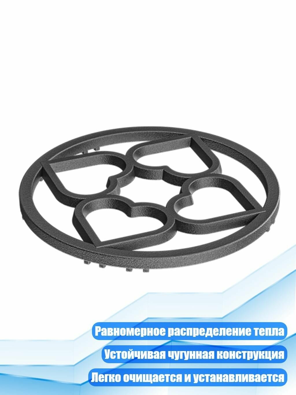 Чугунная подставка для плиты 19 см