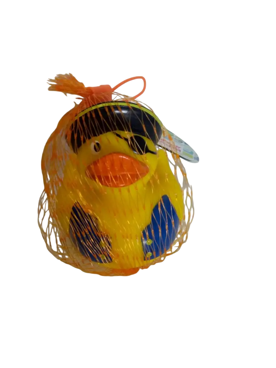 Игрушка для ванны Пластизоль Уточка пират с повязкой в жилетке GT7097