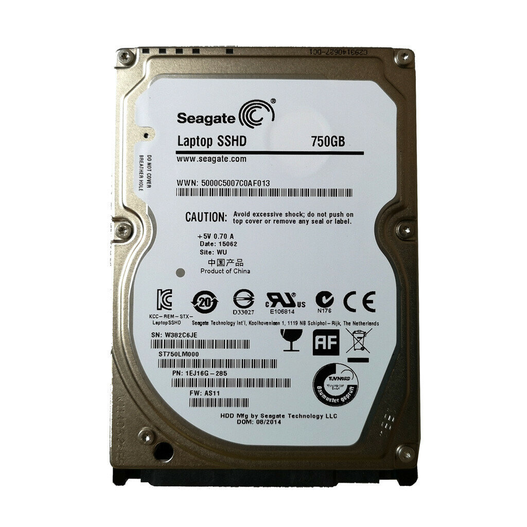 Жесткий диск гибрид ssd+hdd Laptop SSHD 750 GB 5400rpm, 64Mb ST750LM000