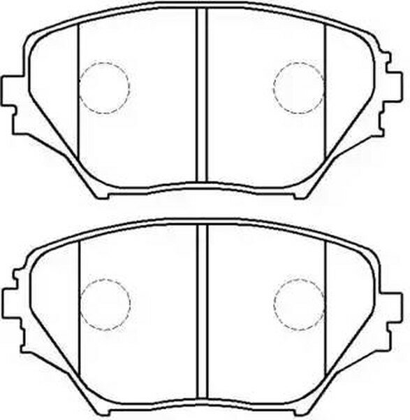 Колодки тормозные HSB HP5035 Toyota Rav 4 00-05
