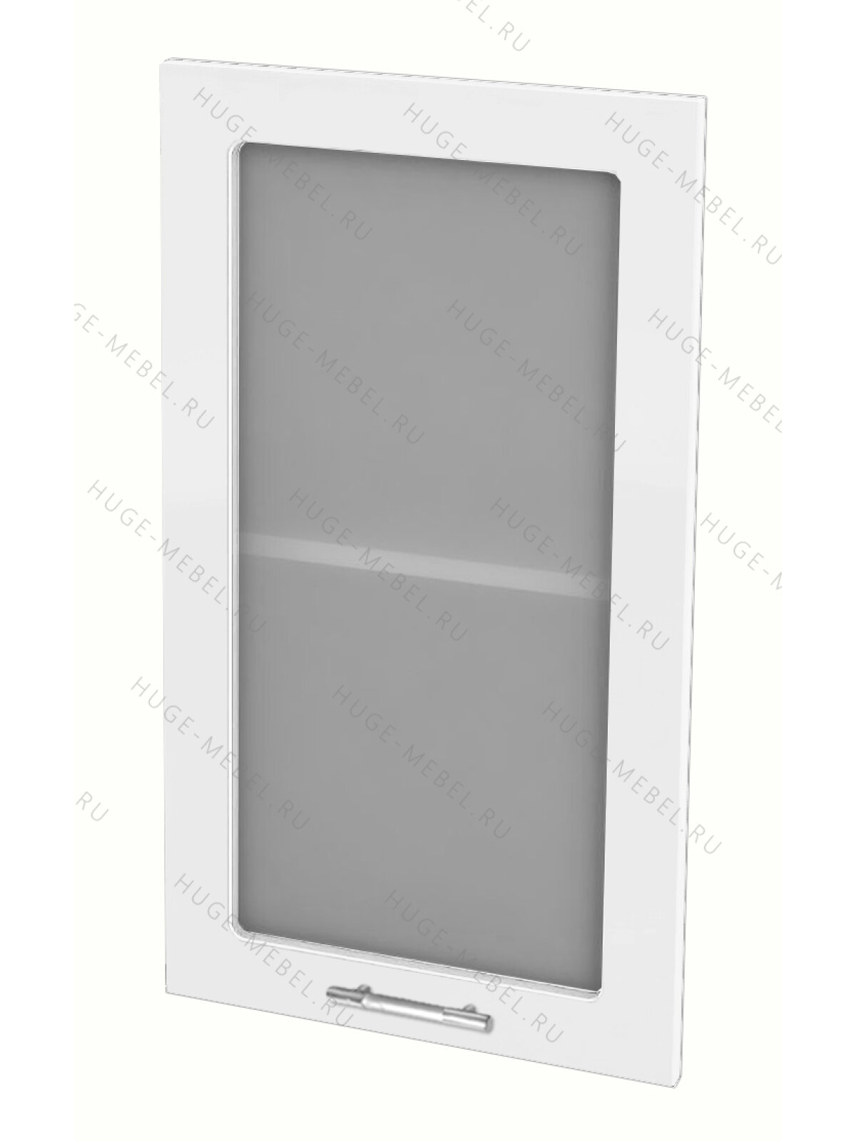 Кухонный фасад Ф-225 белый глянец (Ксения) Huge Mebel. Ширина 396 Высота 916. Кухонные фасады