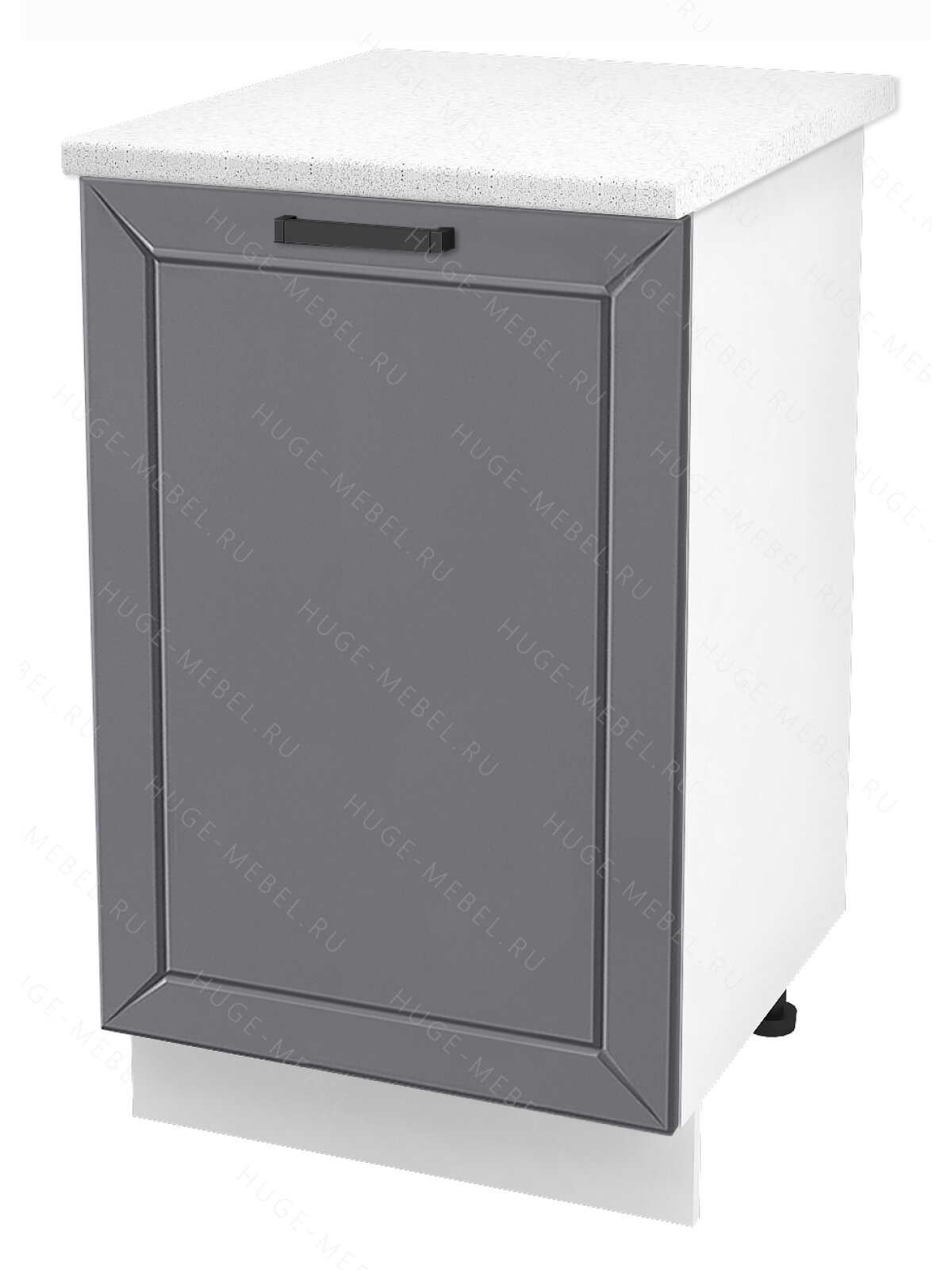 Шкаф кухонный нижний 600 Альфа Ф105 (Вулкан) Huge Mebel. Ширина 600 Высота 840. Модули кухонные нижние