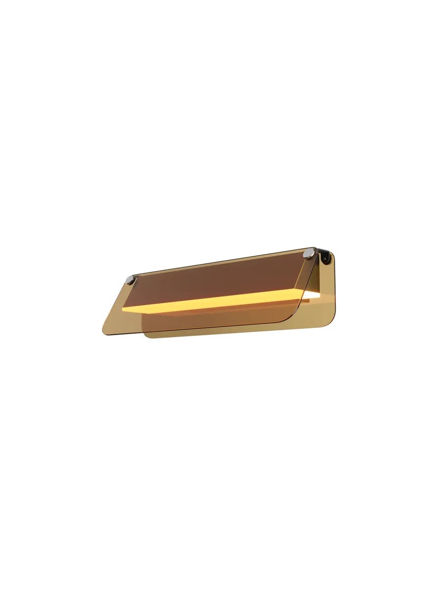 Светильник Maytoni "Flat" MOD296WL-L6BC3K, LED, 6Вт, черный, янтарный