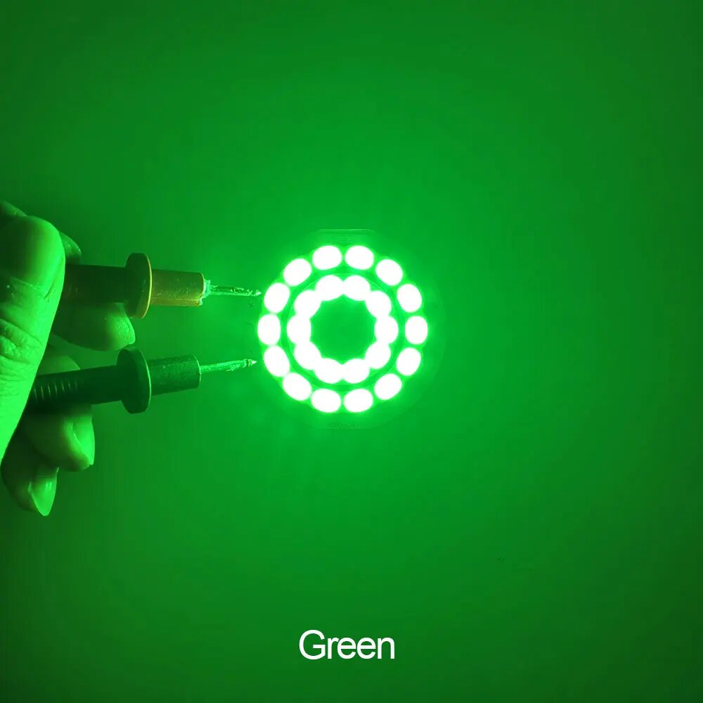 Зеленая COB светодиодная лампа 50 мм, 1pcs Green