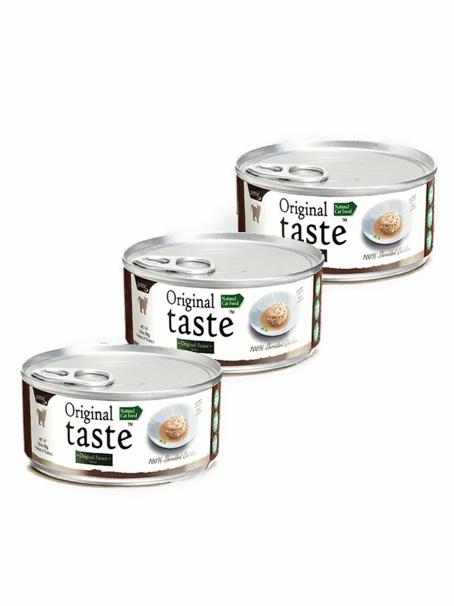 PETTRIC Консервы Original Taste100% курица В соусе 70г*3шт