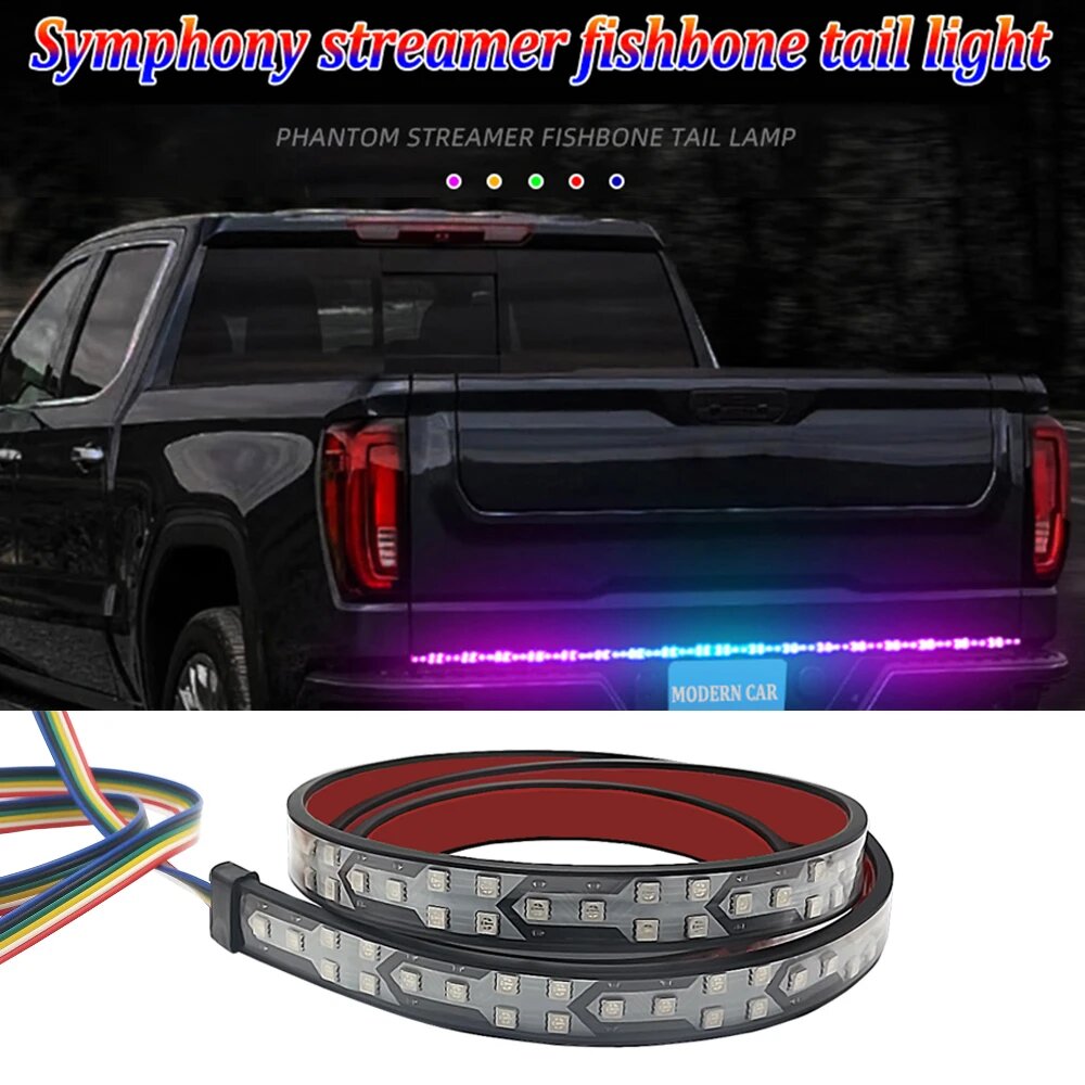 Светодиодная лента стоп-сигнал 24V RGB для пикапа, Jeep, RV