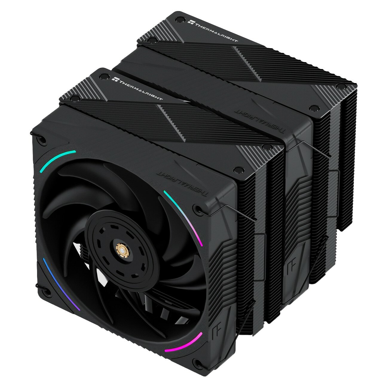 Thermalright Вентиляторы Кулер Phantom Spirit 120 EVO LGA115X 1200 1700 2011 2066 AM4 AM5 Dual Tower, 2x120mm ARGB PWM Fan, медное основание, 7