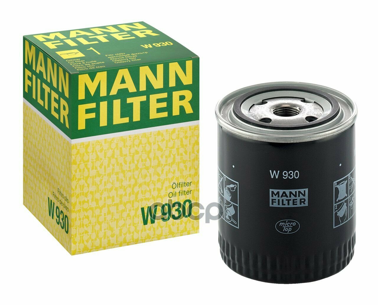 Масляныйфильтр MANN-FILTER арт. W930