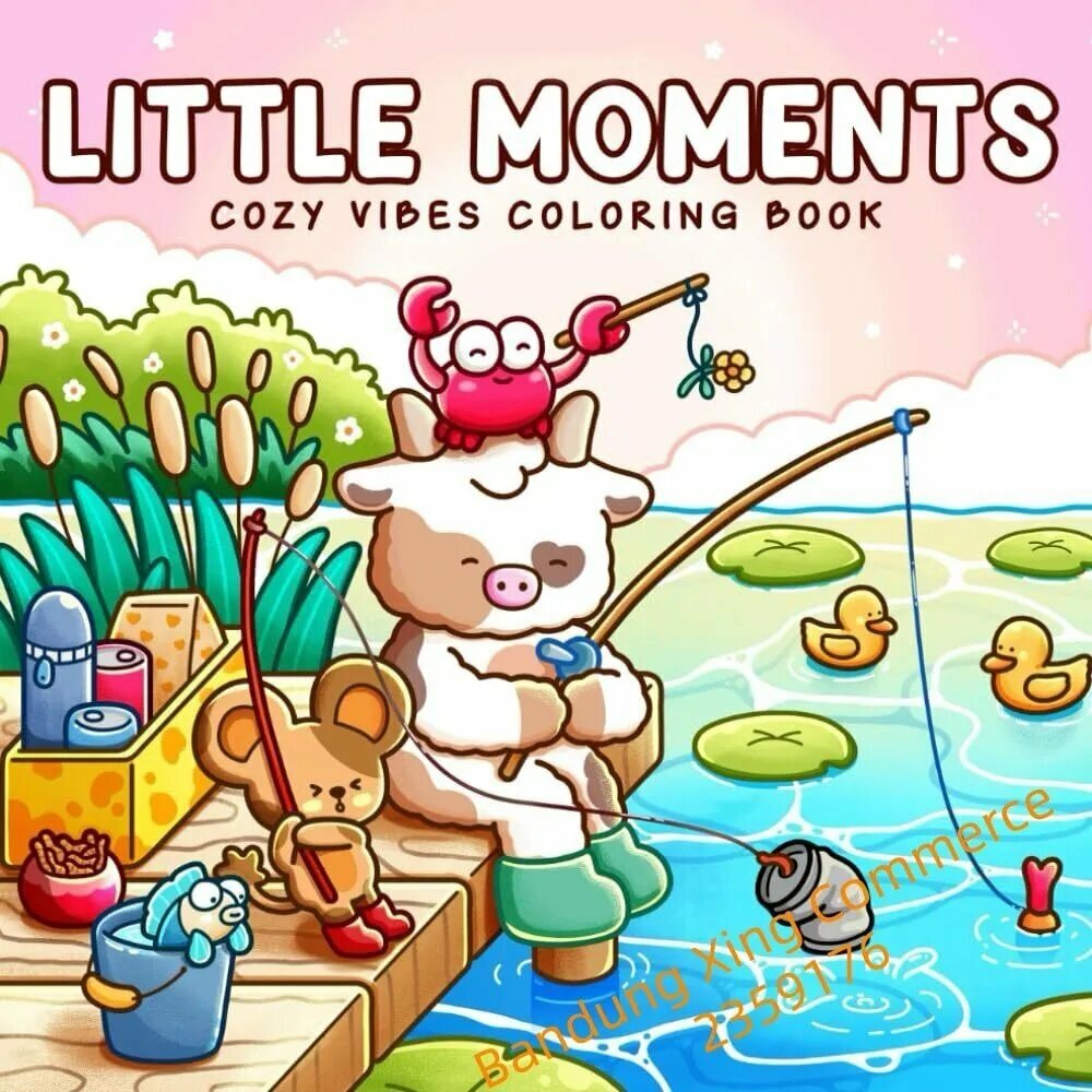 Раскраска антистресс для взрослых и подростков Coco Wyo -LITTLE MOMENTS 101